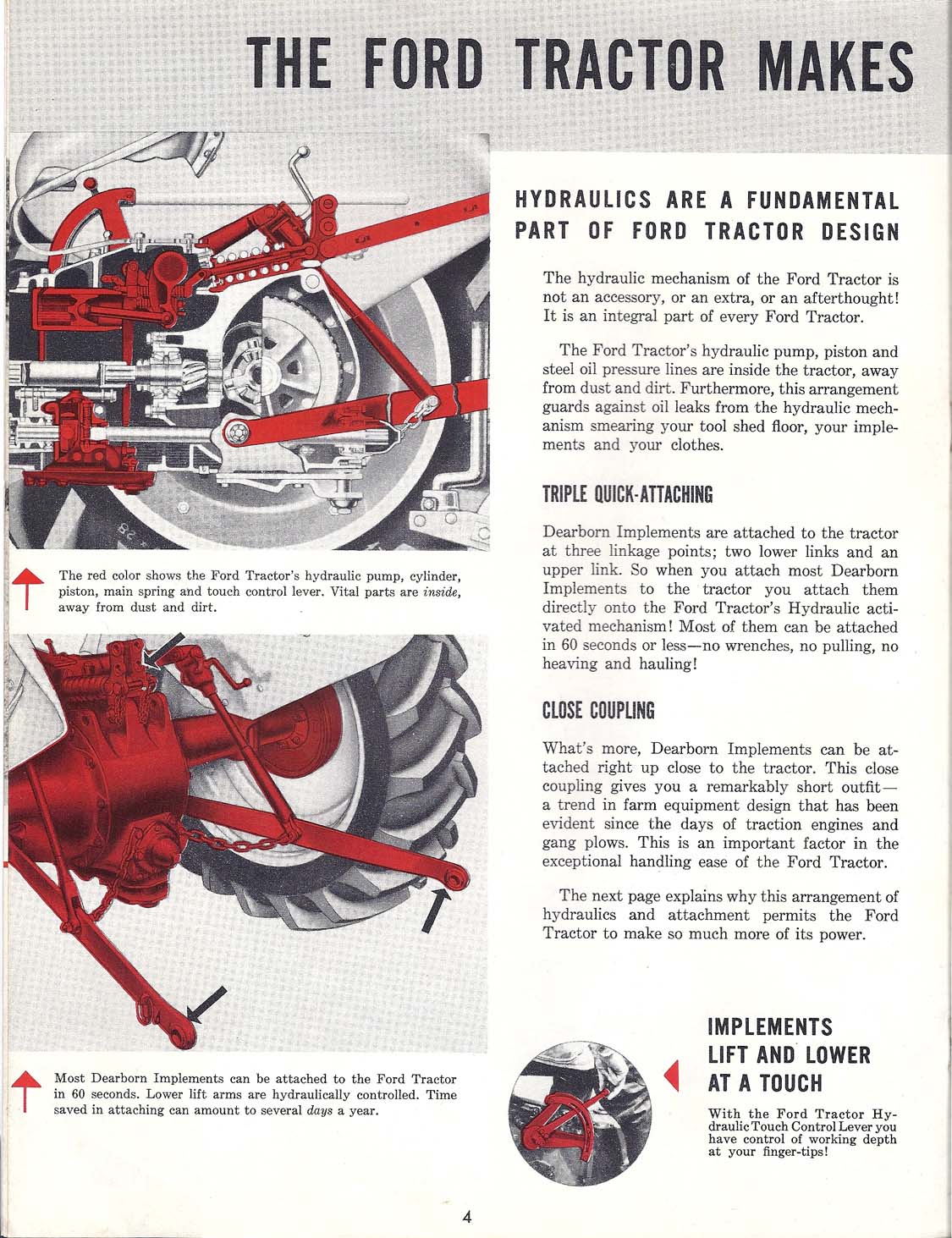 Ford Tractor with Exclusive Proof-Meter - ad brochure