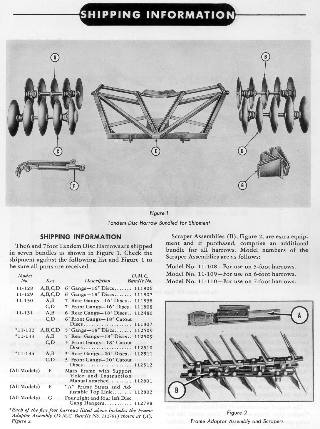 Shipping Info and Assembly (3 pages)
