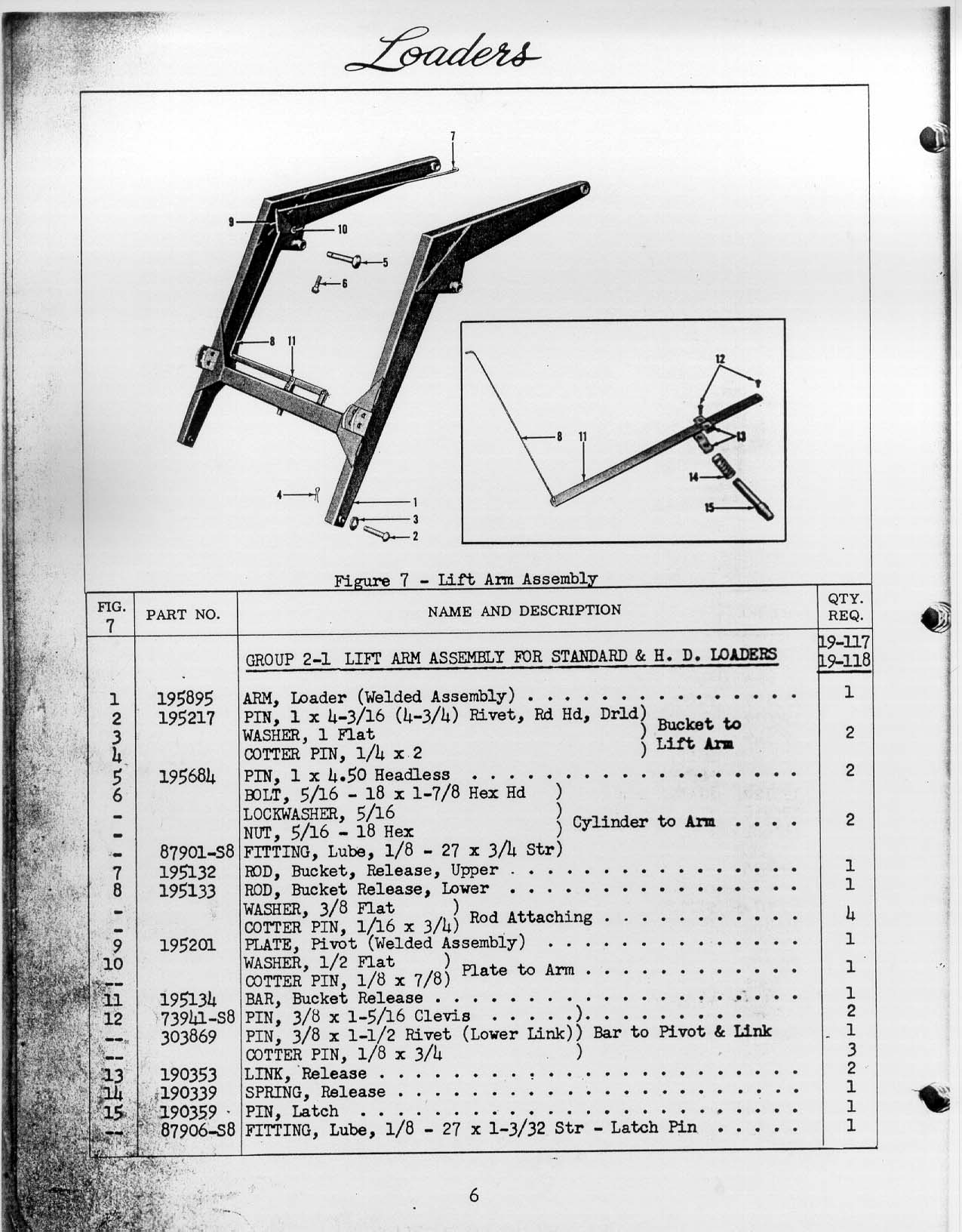 Lift Arm Assembly (1 page)