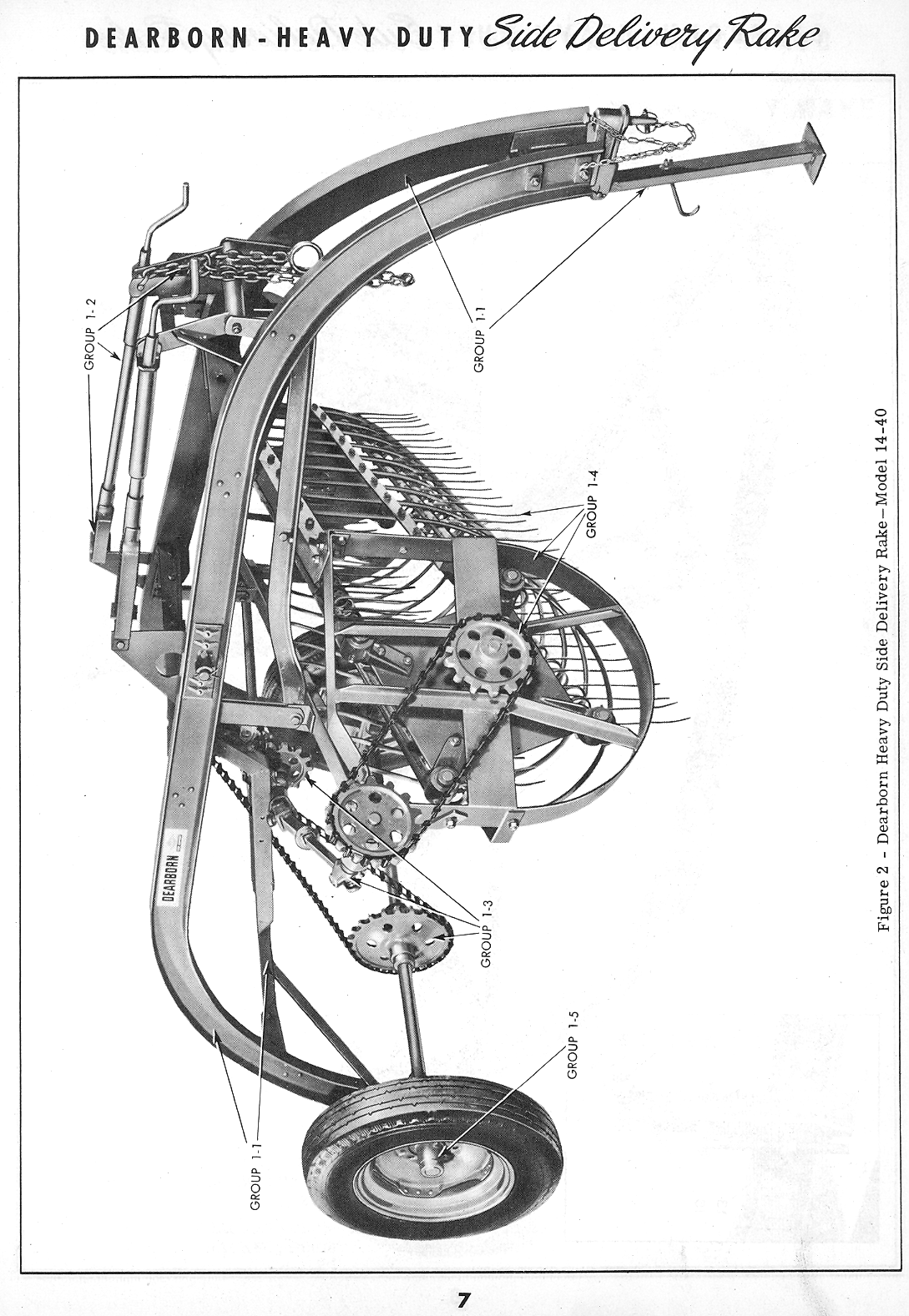 Dearborn Side Deliver Rake - 14-20/14-40-dealer parts book
