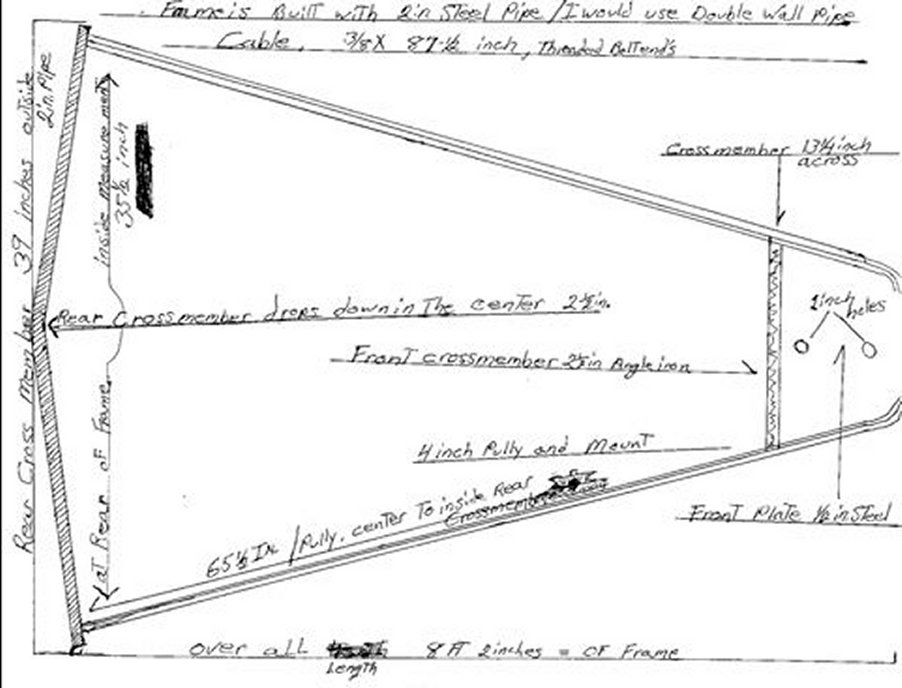 Re: Dearborn 19-3 Plow frame lift cable lengths