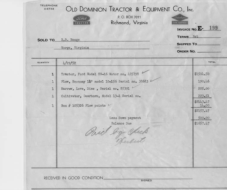 Re: FARMING WITH THE 8N TRACTOR