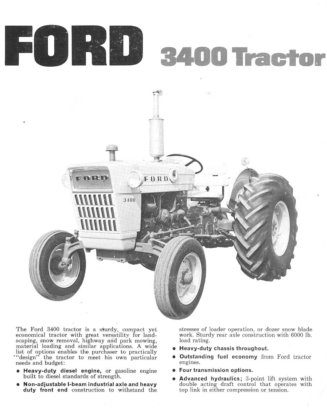 Re: Ford 3400 Stage-2 Tractor - Ad Brochure